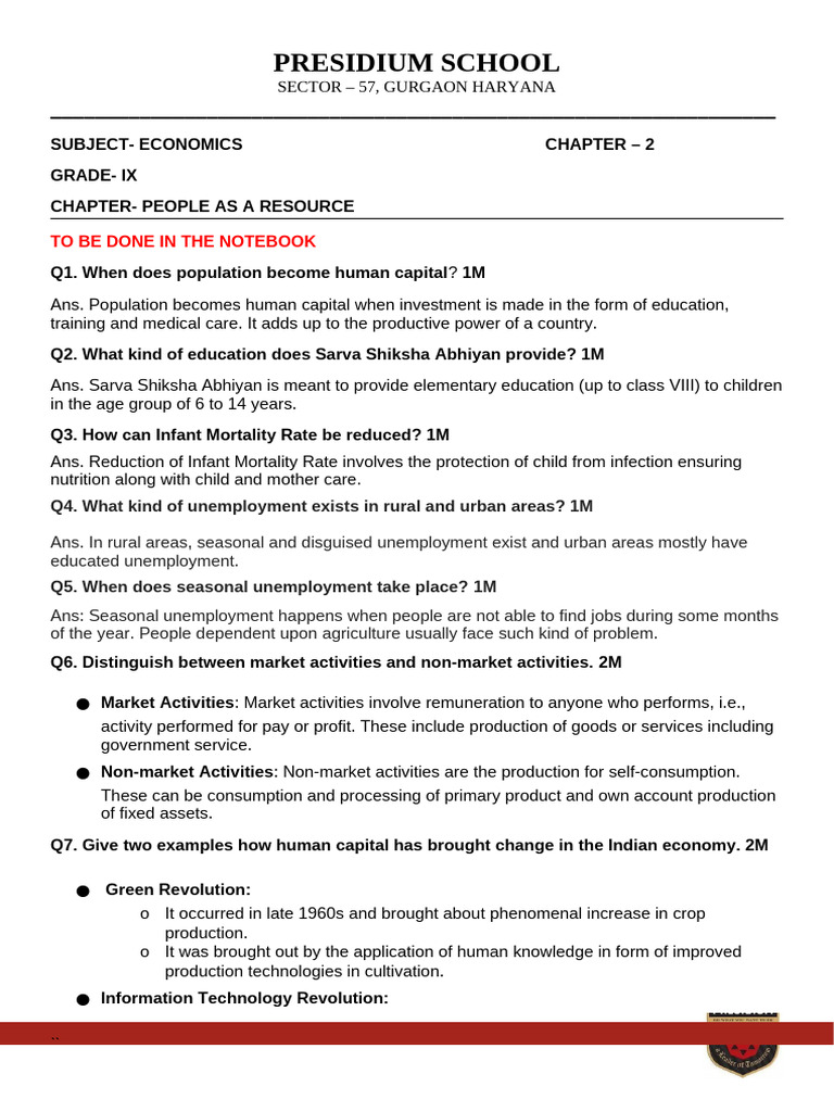 Eco Ch-2 QUES_ANS (Autosaved) | PDF