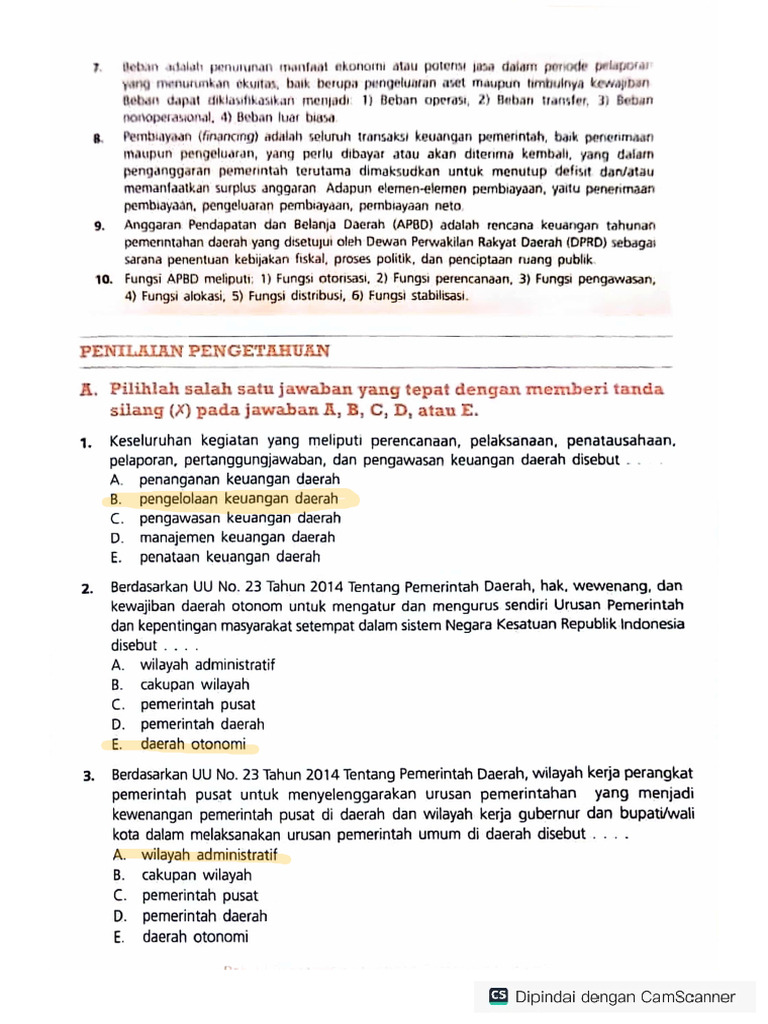 Soal PG Palip Hal 87 | PDF