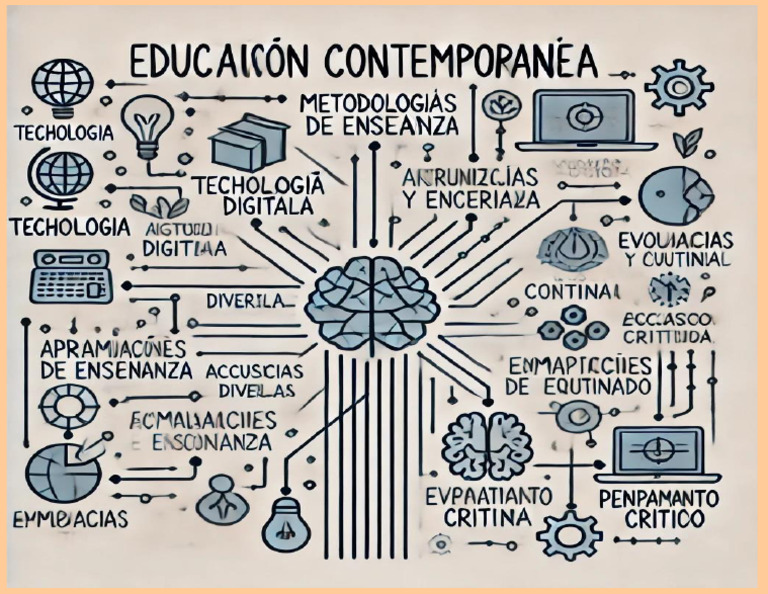 Mapa mental educacion contemporanea | PDF