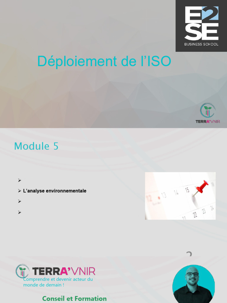 Déploiement de l'ISO 14001 J1 | PDF