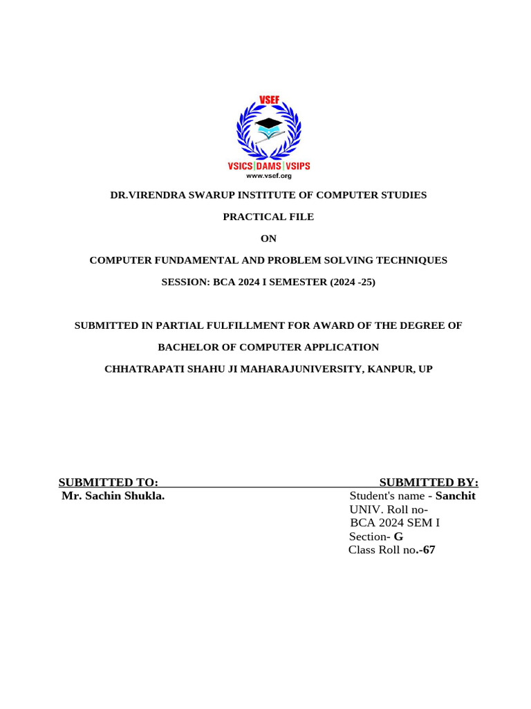 File Format Bca 1 | PDF