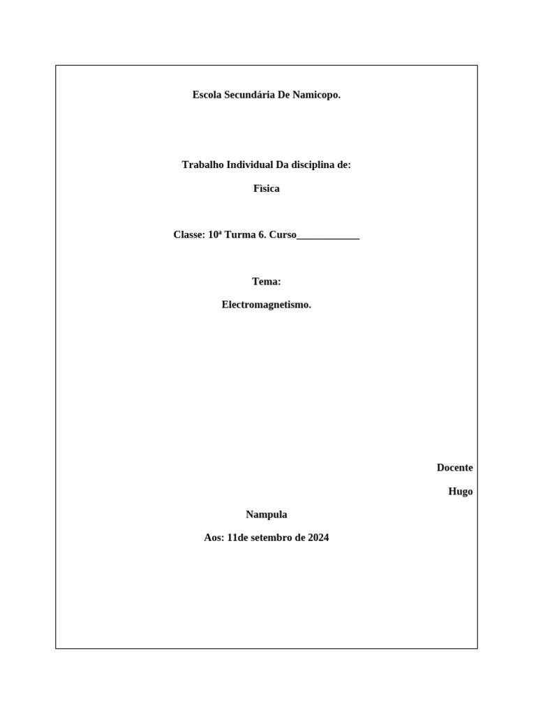Electromagnetism | PDF