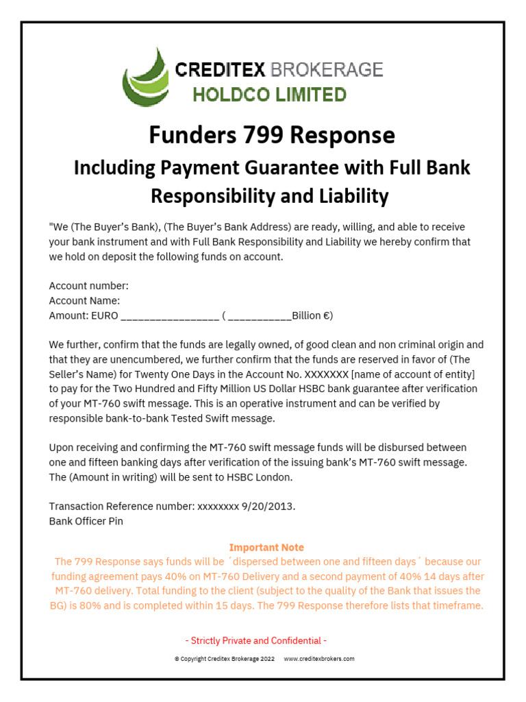 CBH Funder S MT799 Communication | PDF