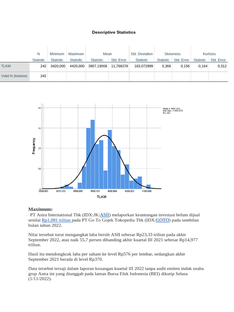 Descriptive Statistic sheren punya | PDF