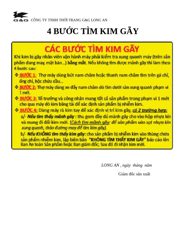 4 BƯỚC TÌM KIM GÃY 尋找斷針步驟 | PDF