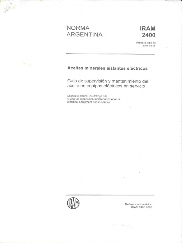 IRAM 2400 - Parte - 01 | PDF