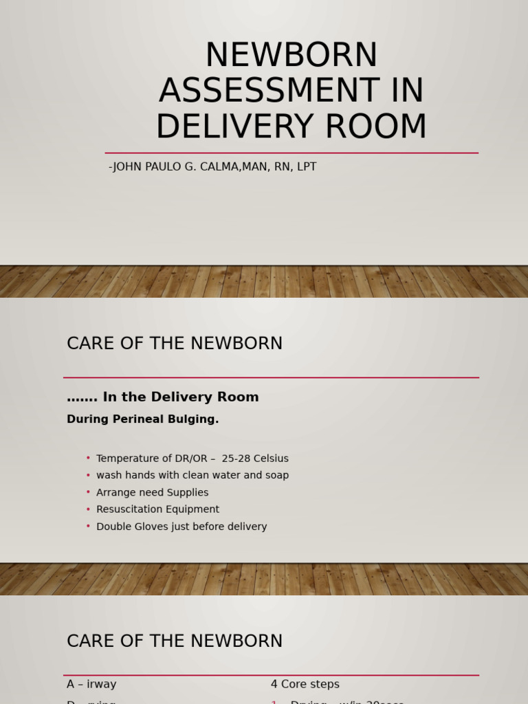 Newborn Assessment | PDF