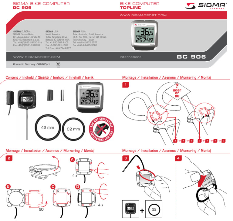 Manual_Sigma-BC_906_int | PDF
