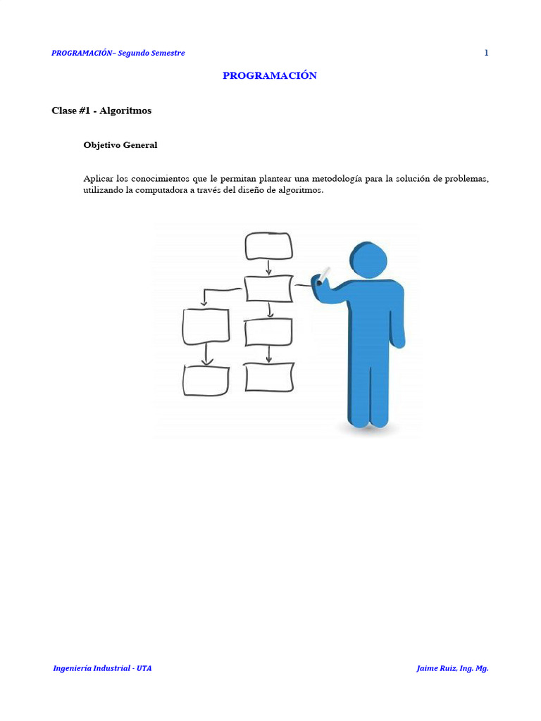 Clase 1 Algoritmos | PDF