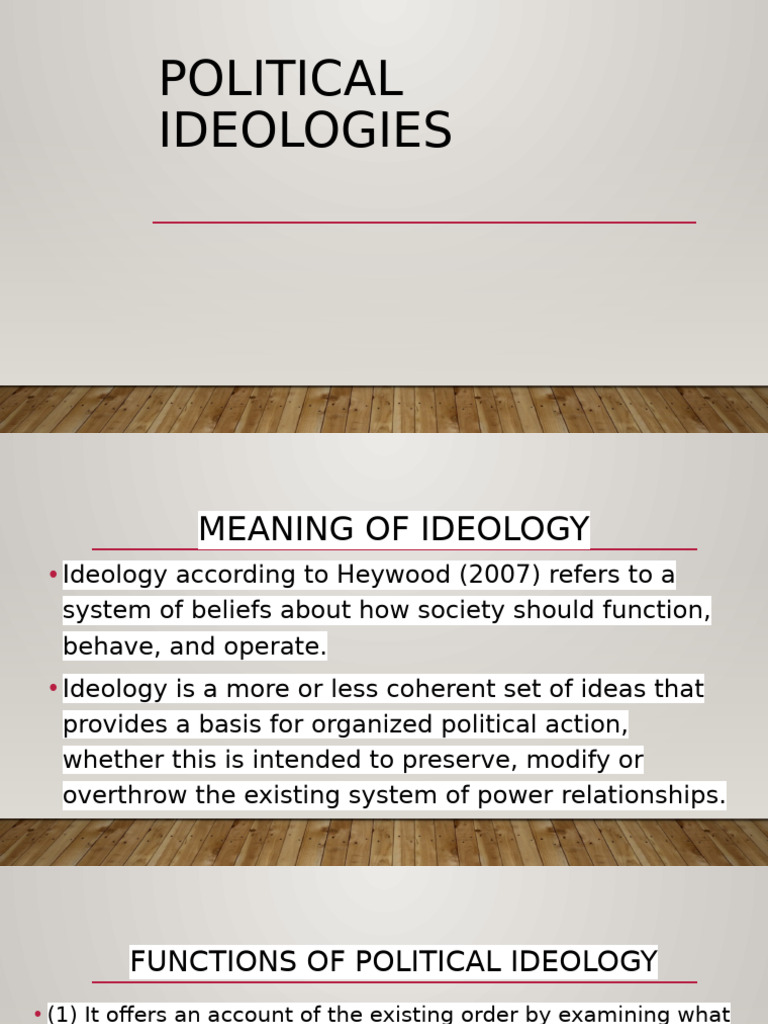 PPG Political Ideologies | PDF
