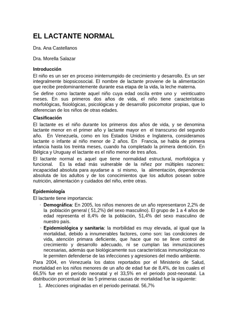 6 Lactante Normal 2 | PDF