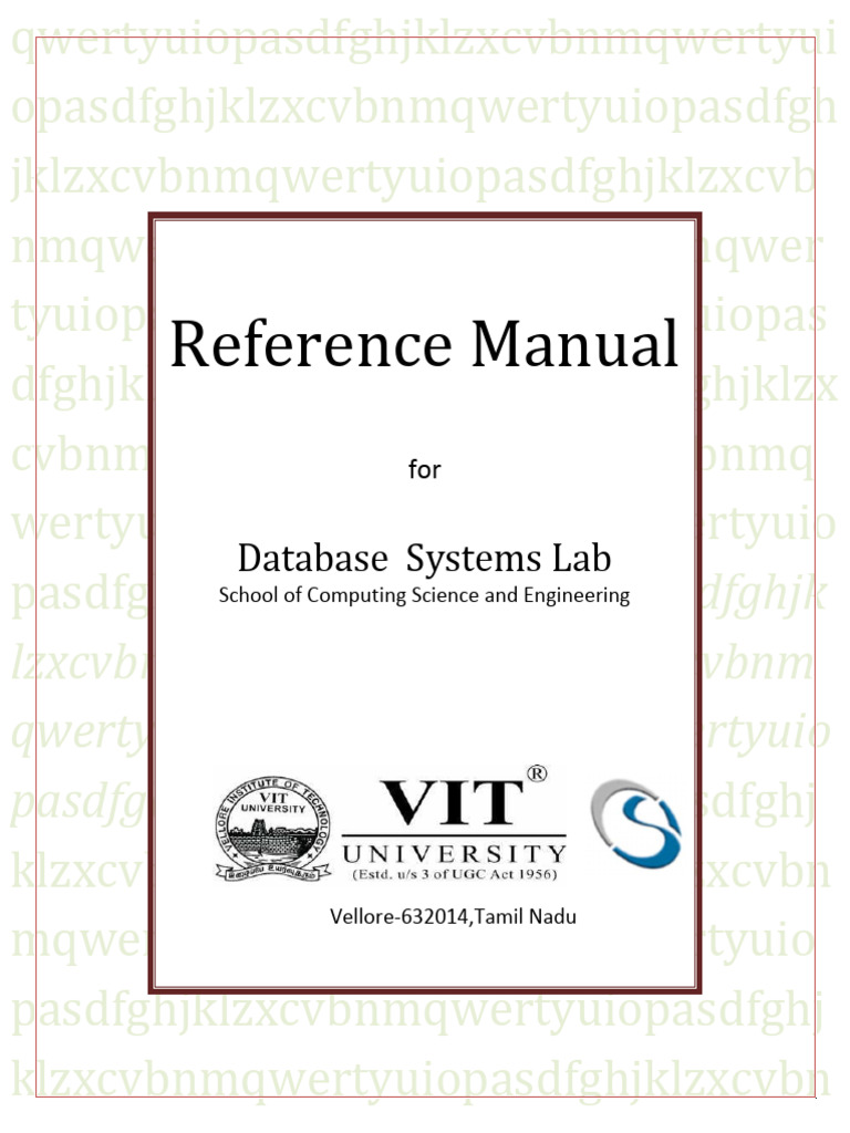 Database Lab Manual | PDF