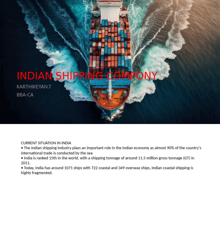 Indian Shipping Compony | PDF