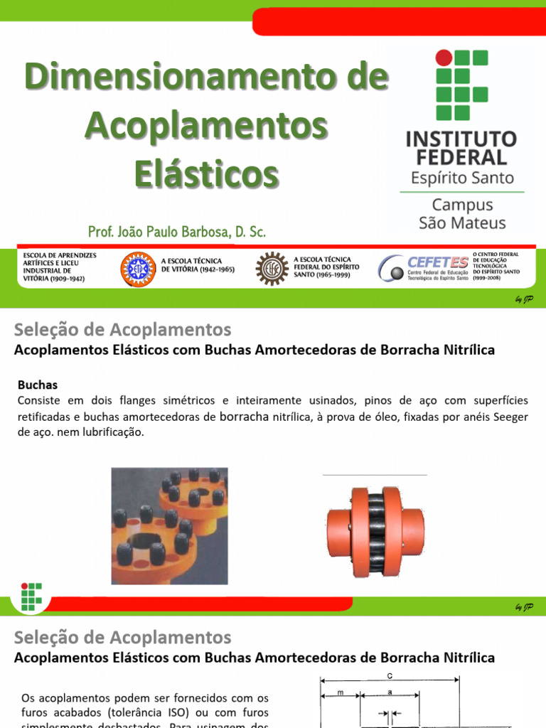 Aula - 09.1 - Dimensionamento de Acoplamentos | PDF