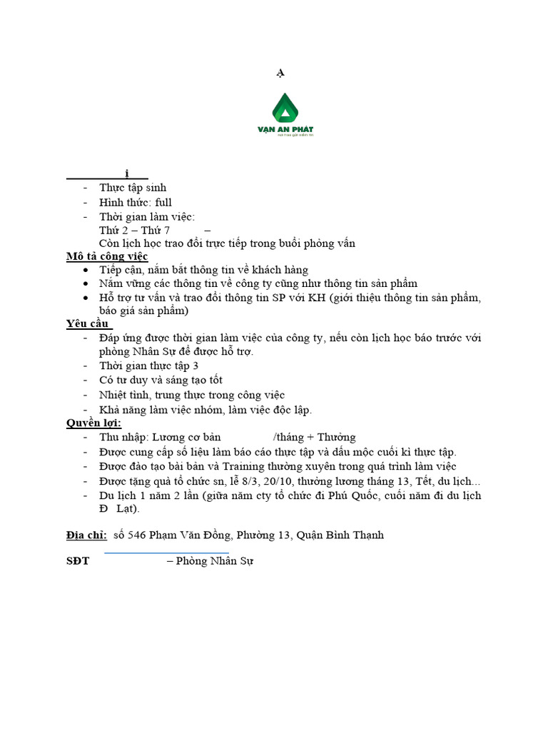 JD TTS Kinh Doanh | PDF