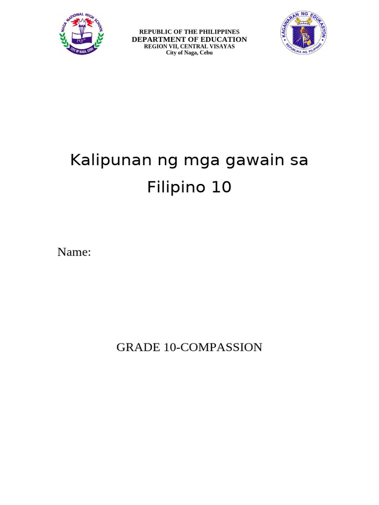 Filipino 10 Compassion | PDF