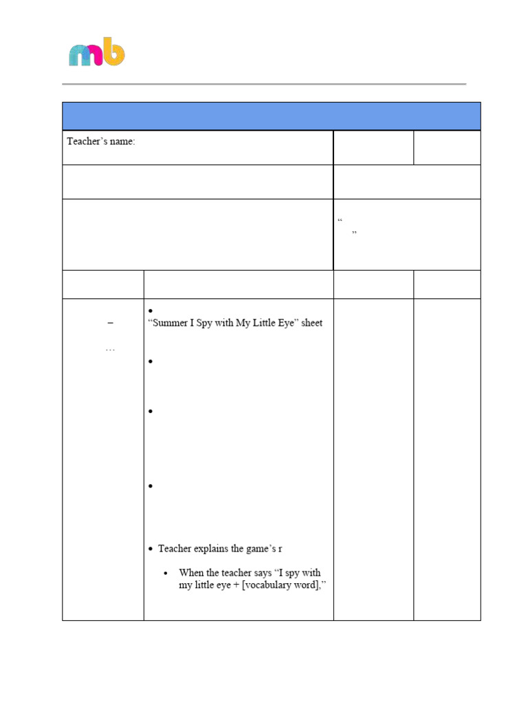 Lesson Example | PDF