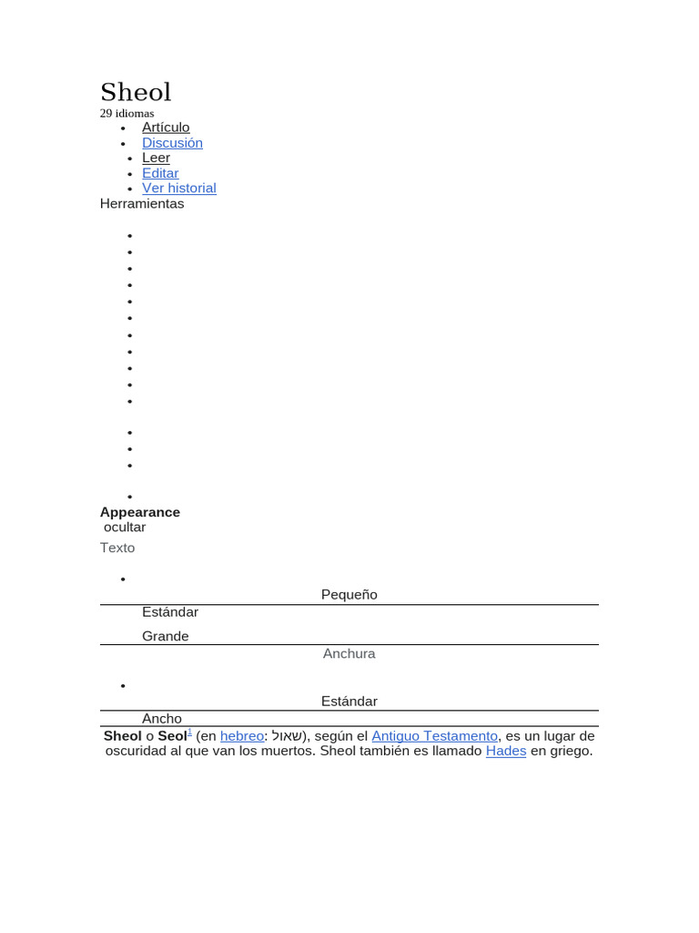 Sheol Wiki | PDF