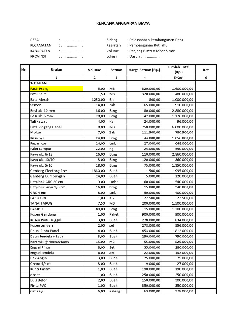 Contoh Rab Rutilahu | PDF