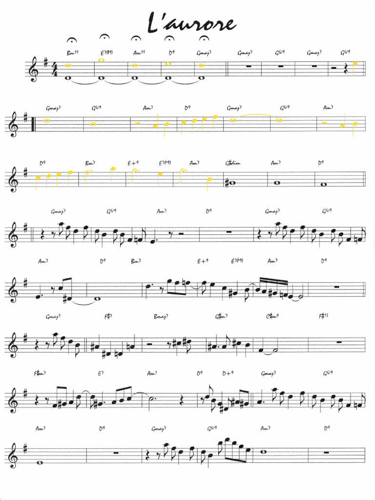 L'aurore (Partie Flûte) | PDF