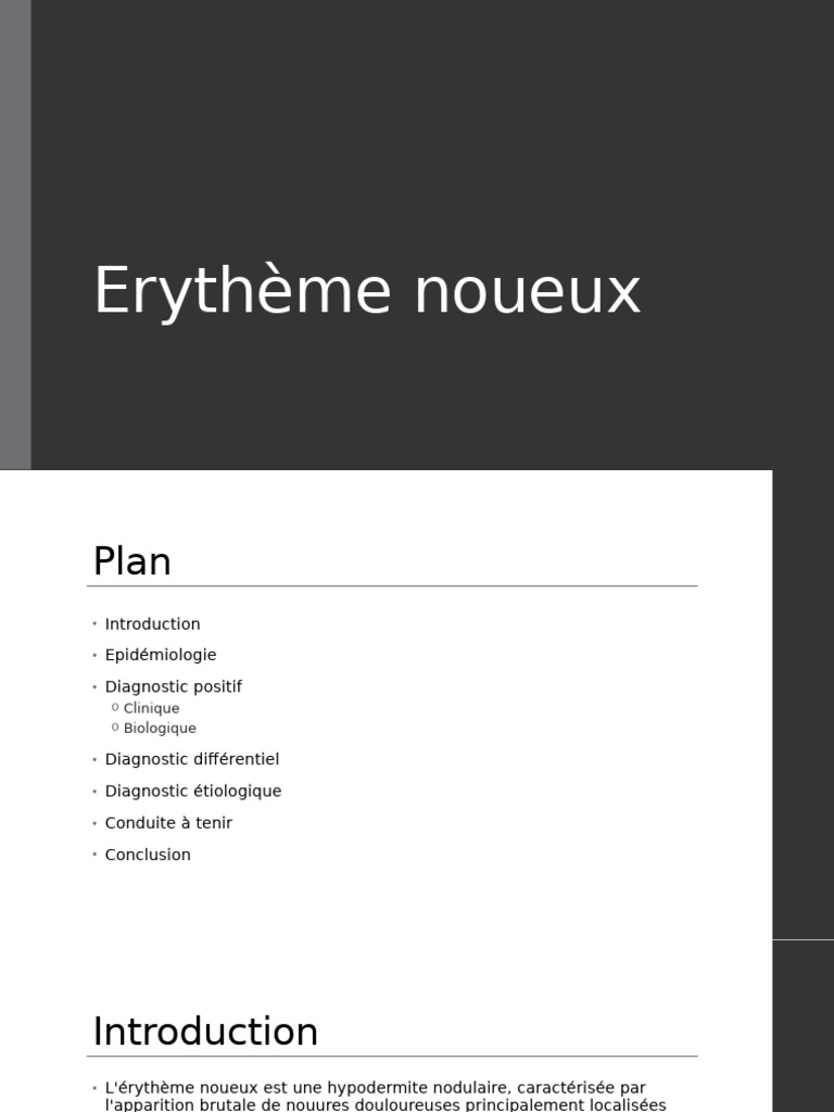 Erythème Noueux | PDF