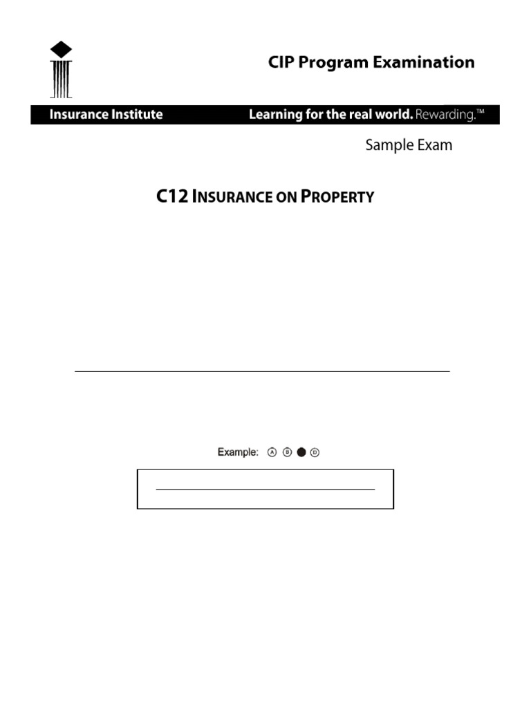 C12 Insurance On Property | PDF