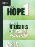 MET Levels for Physical Activities | PDF