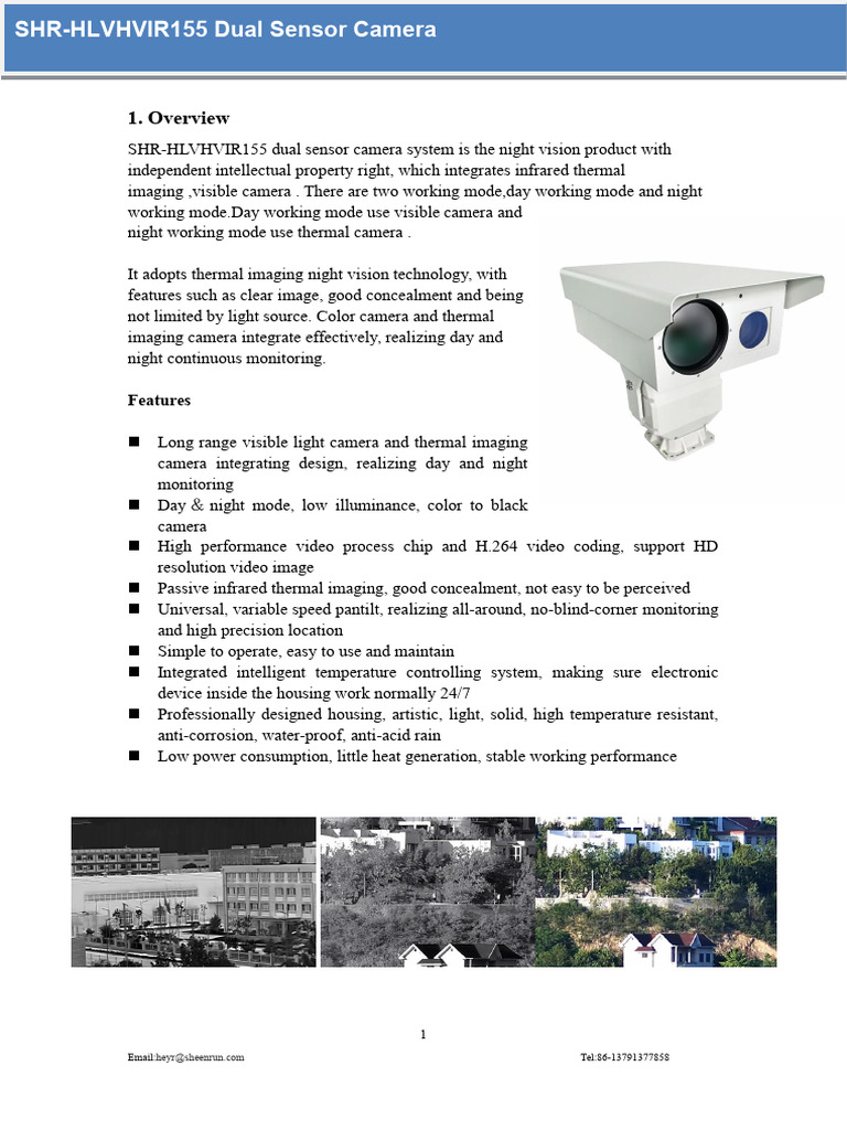 SHR-HLVHVIR155 Dual Sensor Thermal Camera From China Sheenrun (Haylee ...