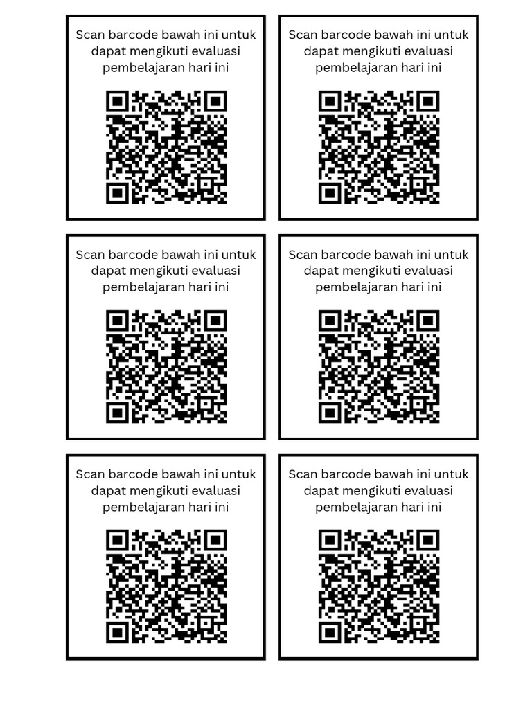 Scan Barcode Berikut Ini Untuk Mengikuti Kuis | PDF