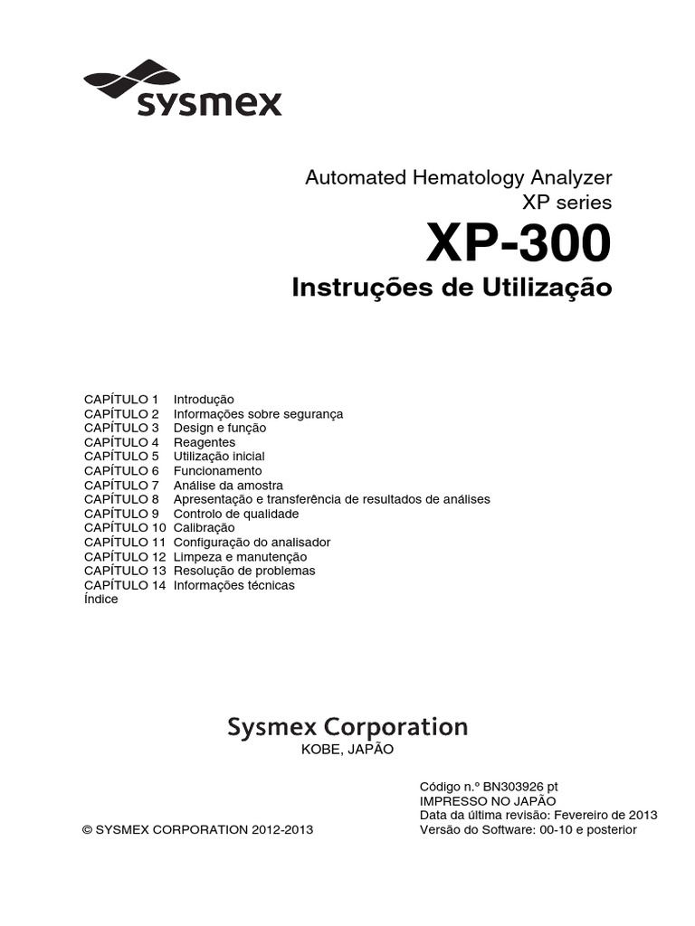XP 300 - Manual Do Operador | PDF