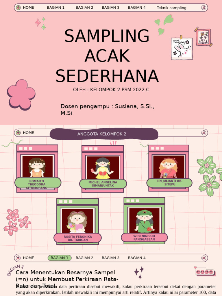 Kel.2 Sampling Acak Sederhana | PDF