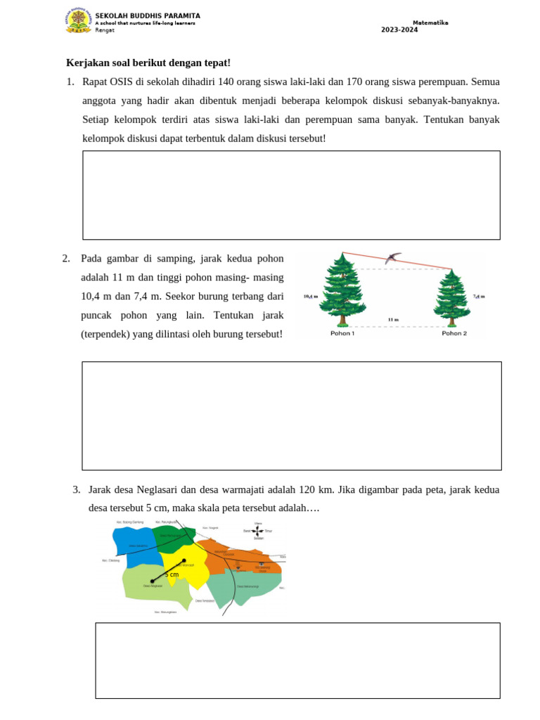 soal test guru mtk | PDF
