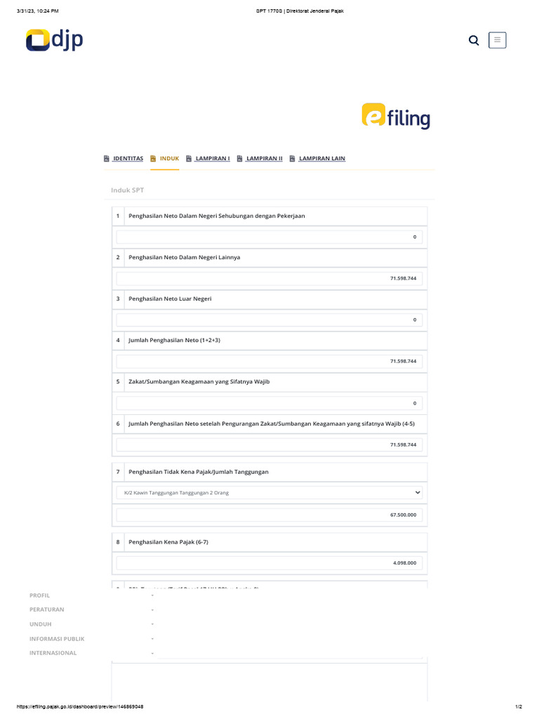 SPT 1770S - Direktorat Jenderal Pajak - 2 | PDF