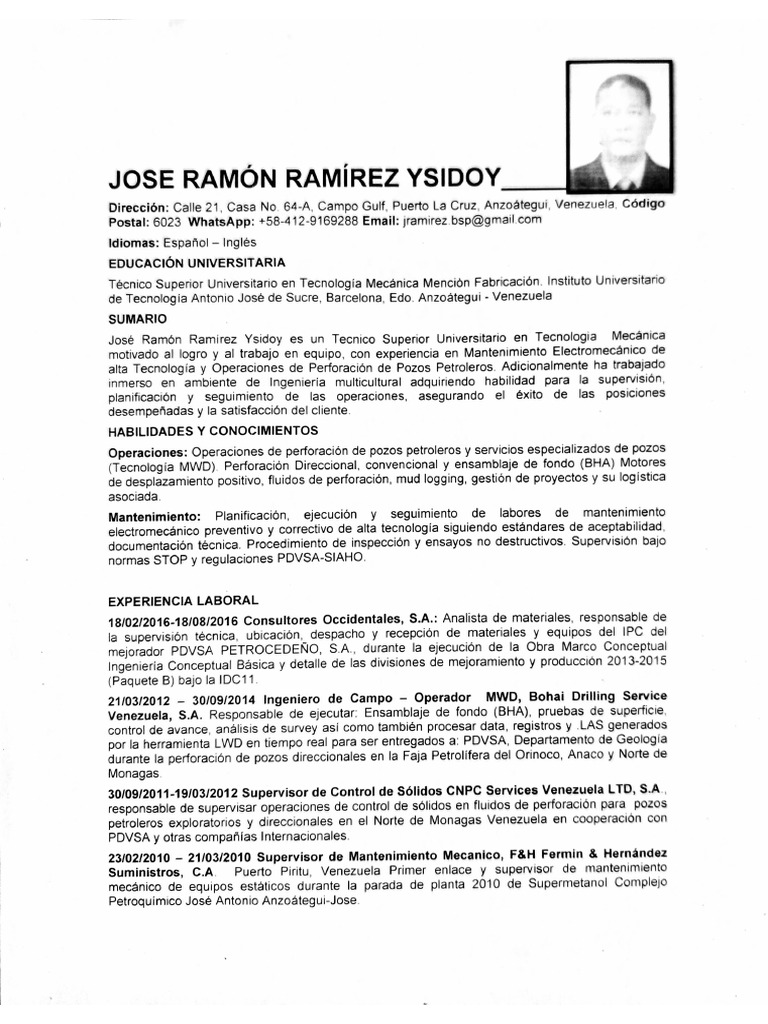 CV José Ramirez | PDF