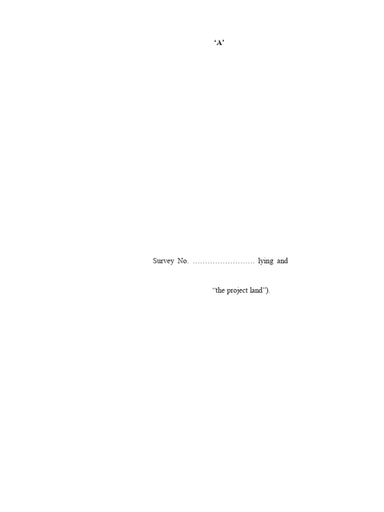 Model Form Agreement | PDF