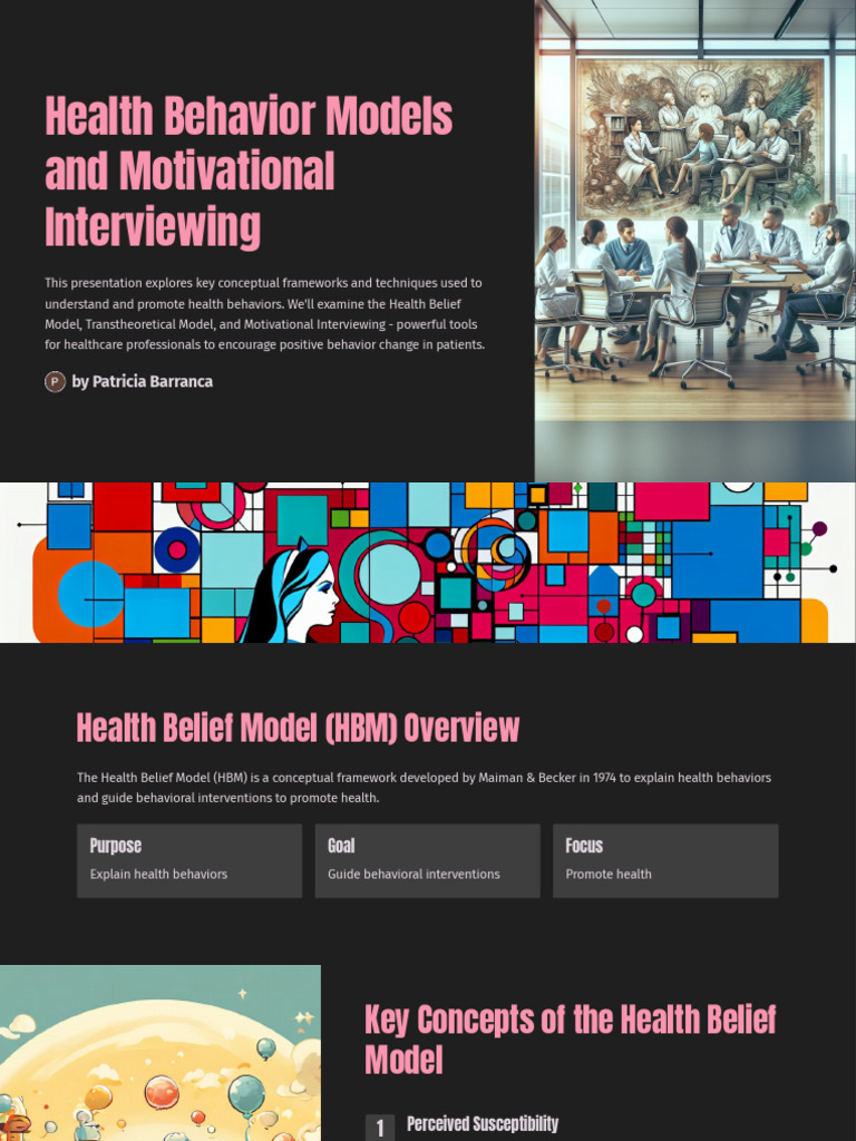 Health Behavior Models and Motivational Interviewing | PDF