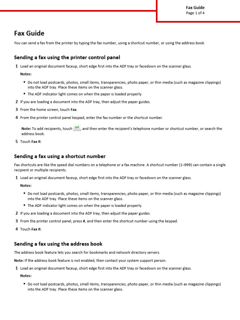 Lexmark 1145 - Fax-Guide | PDF