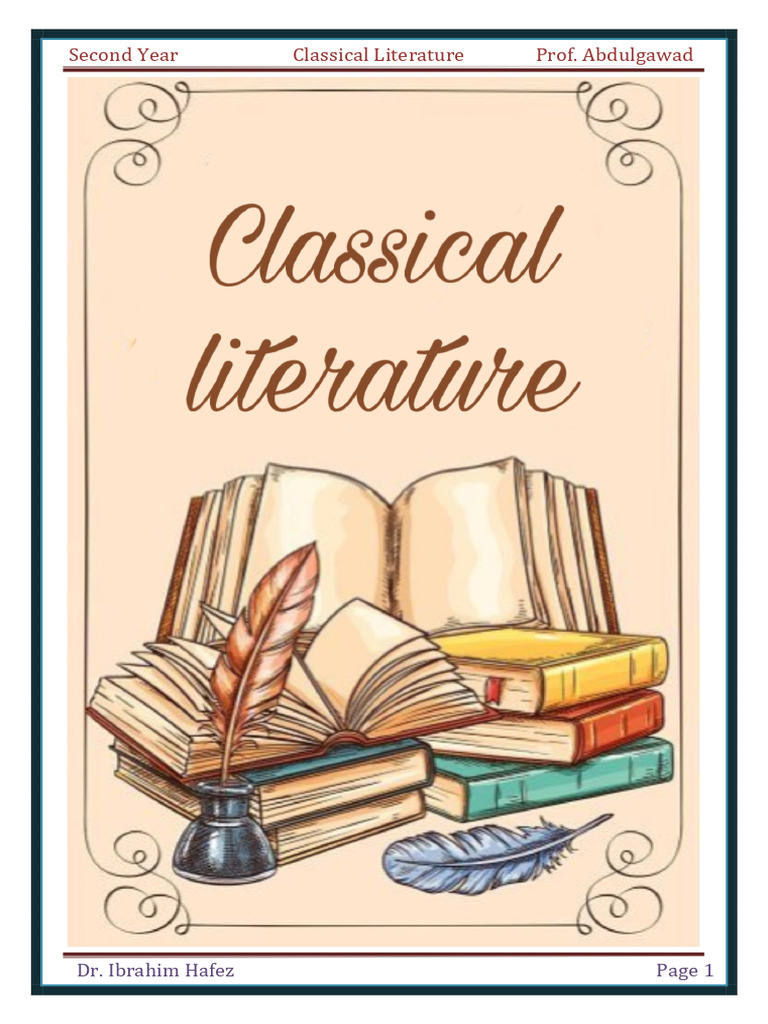 Introduction to Classical Literature | PDF | Ancient Greek Literature ...