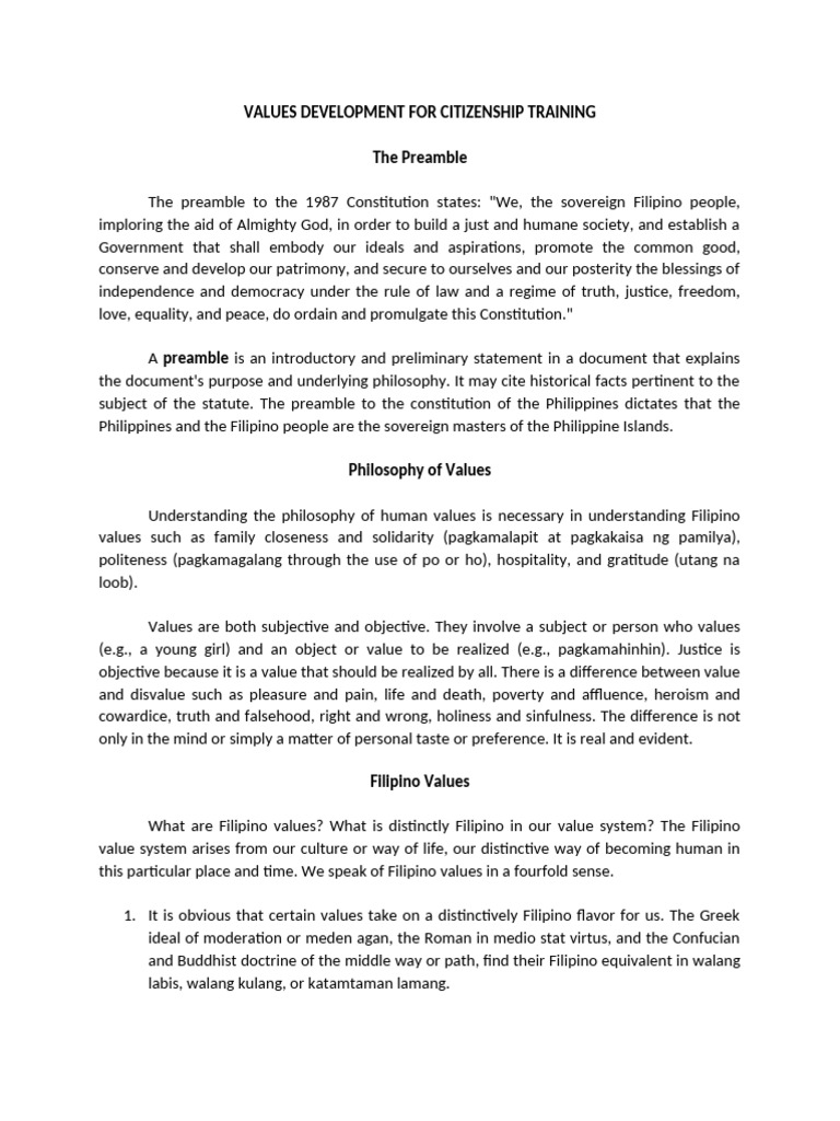 NSTP-1-Values-Development | PDF