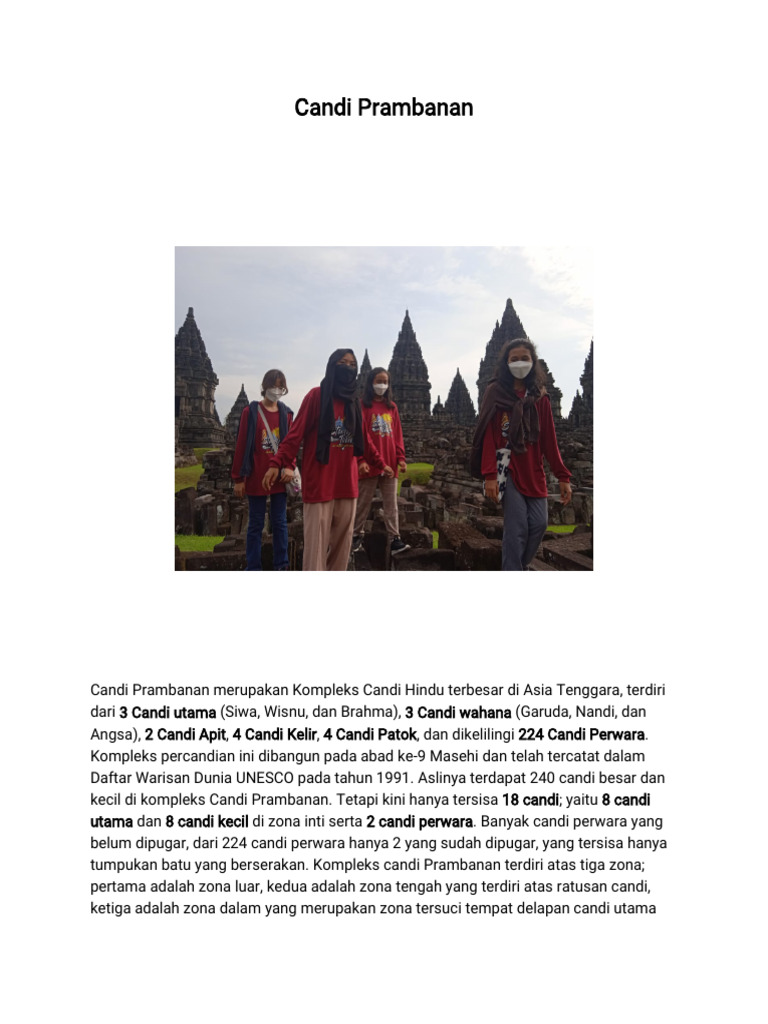 Candi Prambanan | PDF