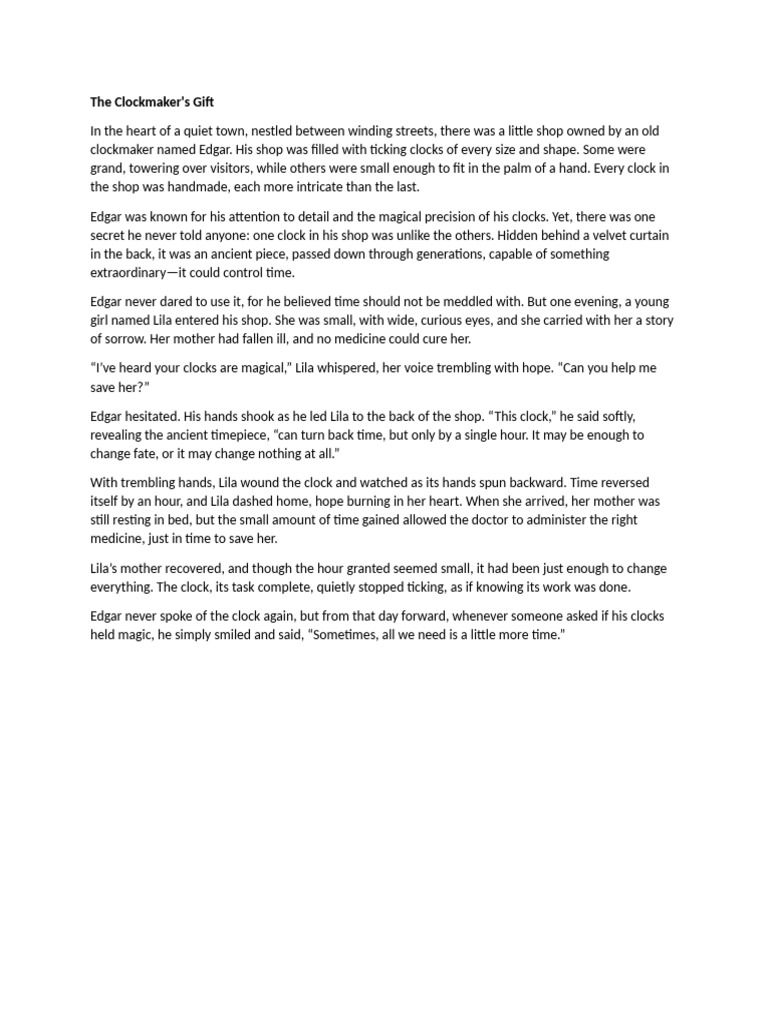 The Clockmaker | PDF