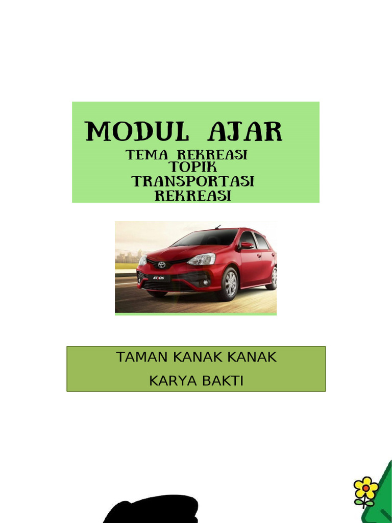 Modul Ajar Topik Mobil | PDF