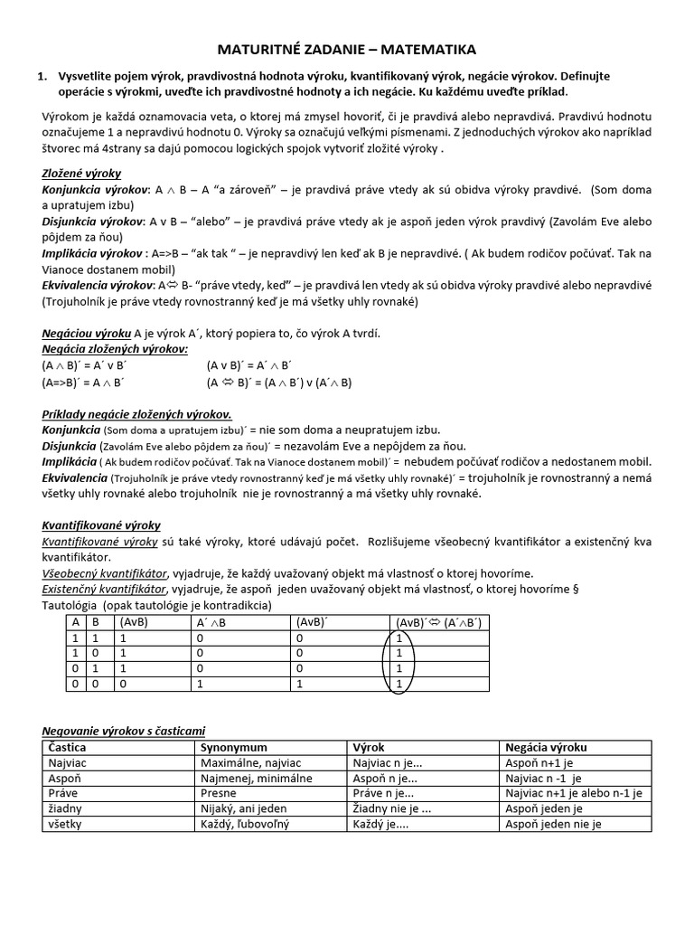 MaturitnÃ© Zadanie | PDF