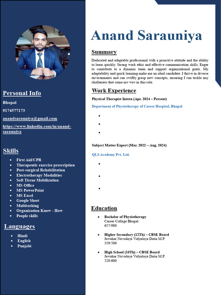 Anand Resume | PDF