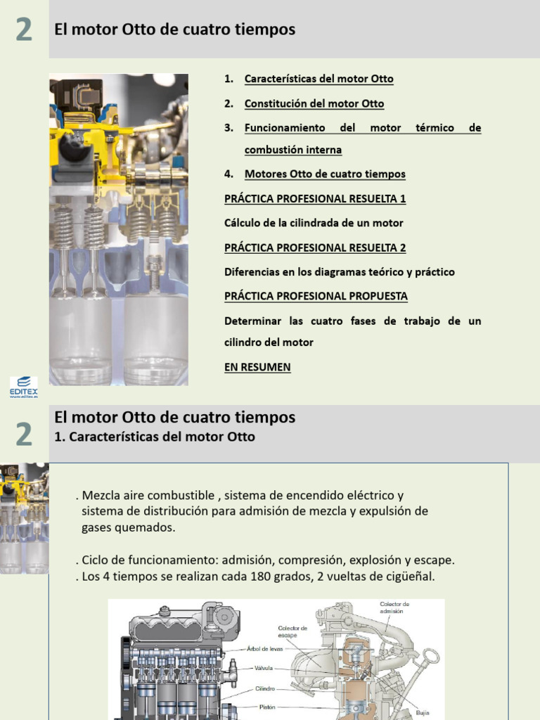 El Motor Otto de Cuatro Tiempos | PDF