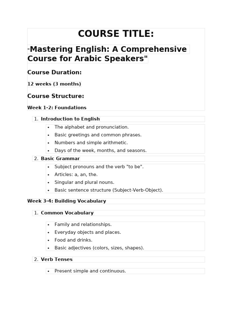 English Tutorial | PDF