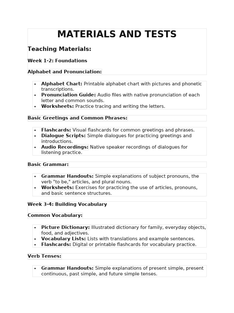 Tests and Materials | PDF | Reading Comprehension | Language Arts ...