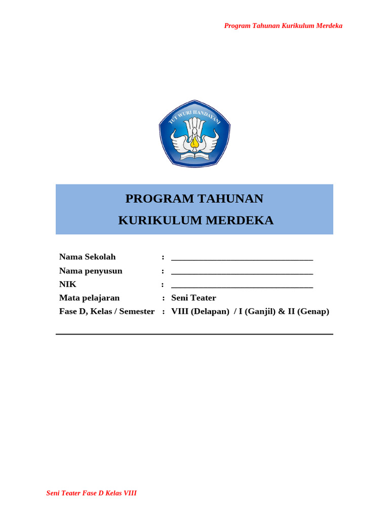 Prota Kurikulum Merdeka | PDF