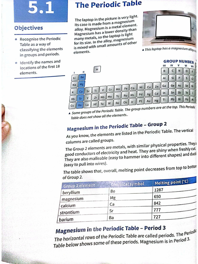 Periodic Table Chapter 5 | PDF