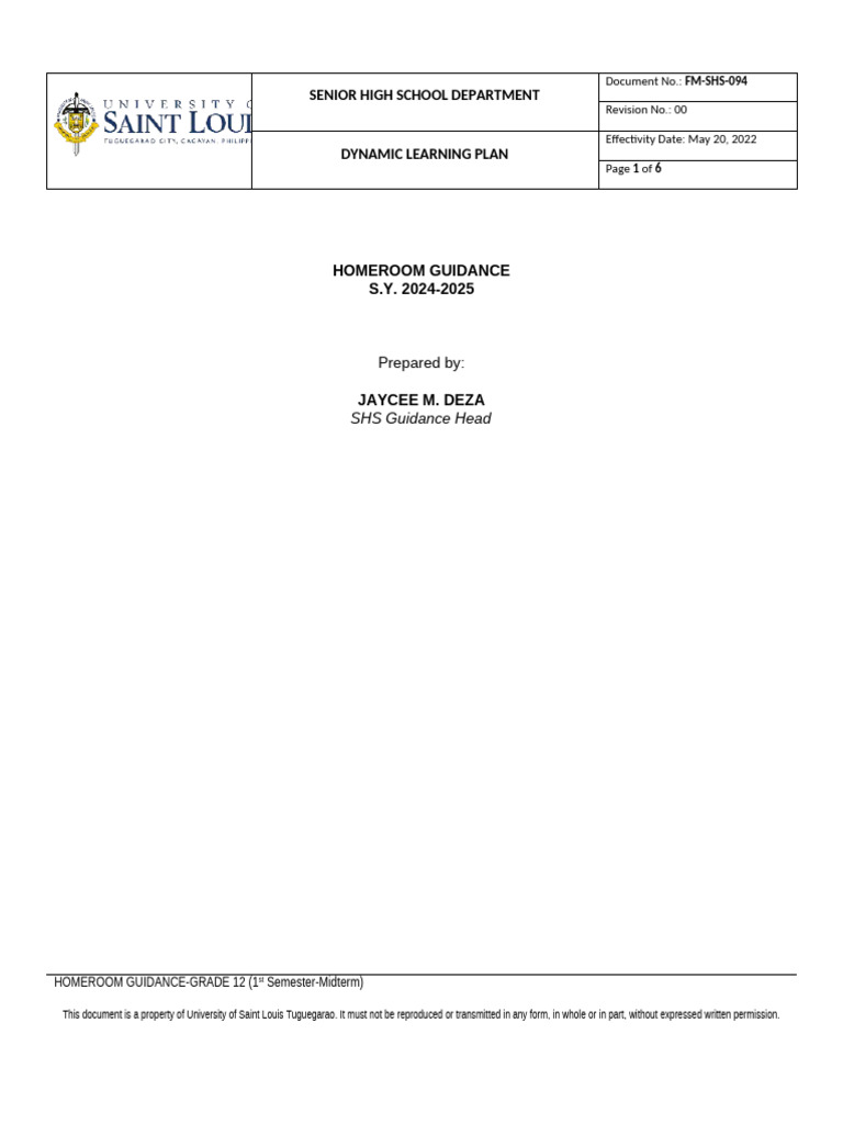 First Quarter Week 6 GR 12 | PDF